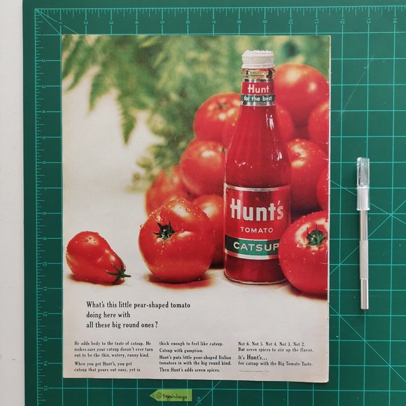Vintage | Other | 6s Hunts Tomato Catsup Vintage Magazine Ad | Poshmark